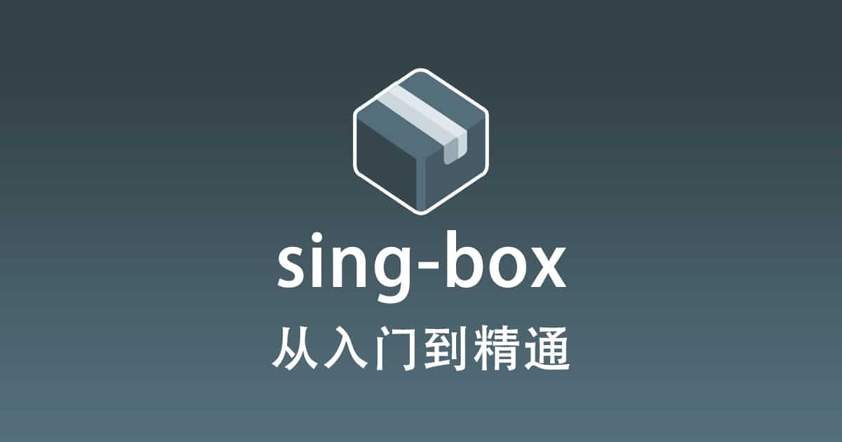 2025最新 sing-box 使用教程快速入门篇